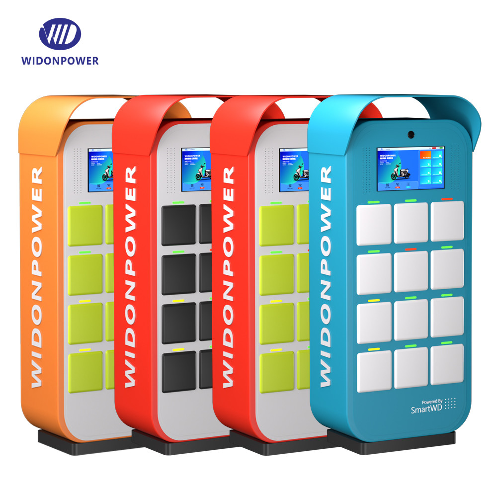 Steel Cabinet Battery Swapping Station 40V -75V Lithium Ion Power Swap ...