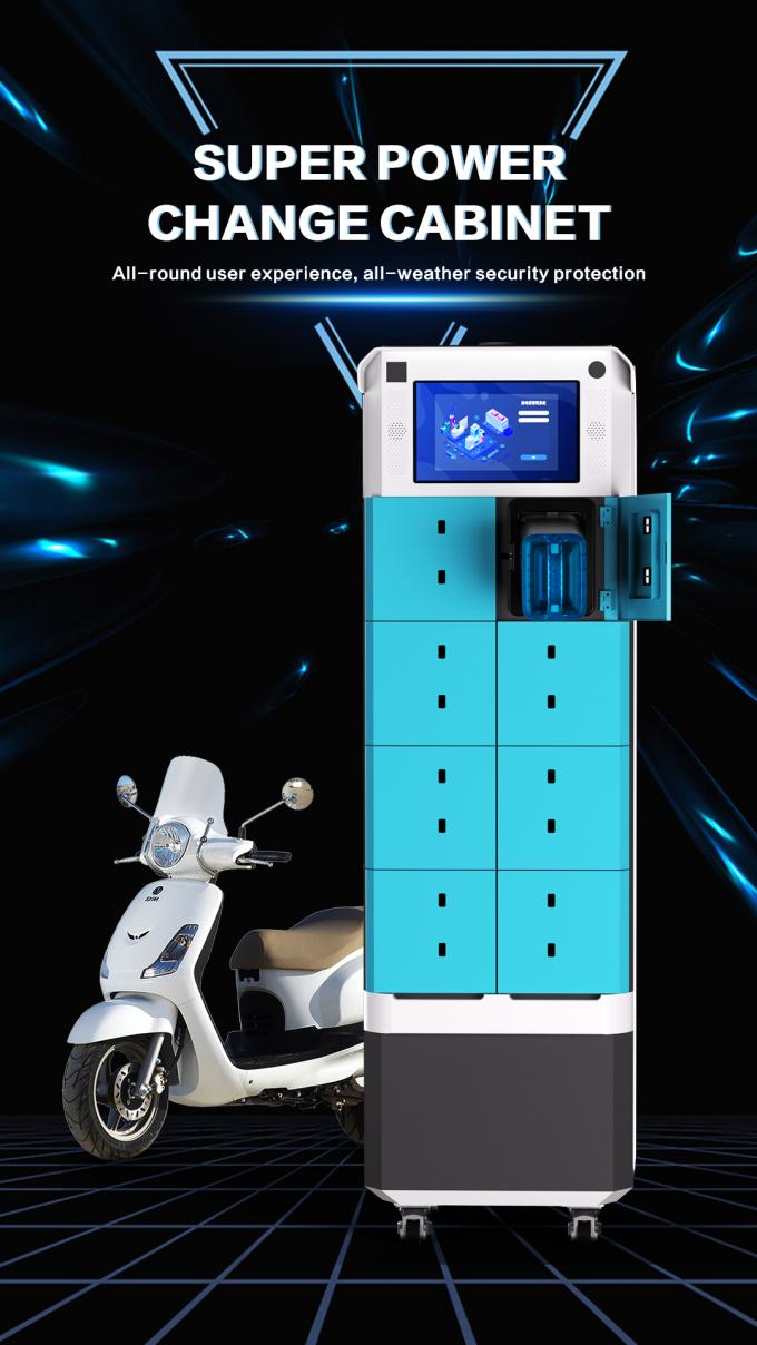 8 Slot Power Swap Stations Lithium Ion Battery Swapping Station